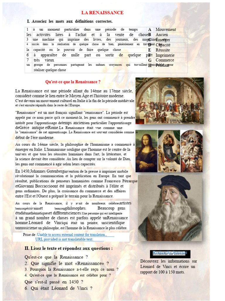 Comprendre la Renaissance | PDF | Renaissance | Humanisme