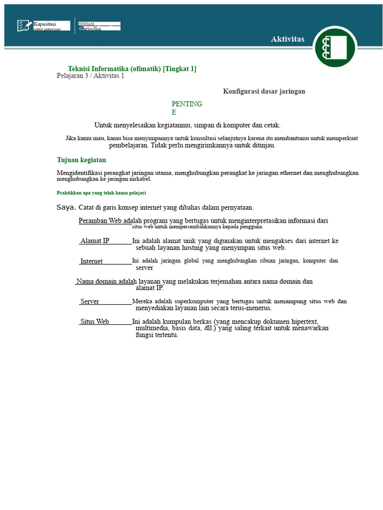 Konfigurasi Dasar Jaringan Ethernet dan Nirkabel | PDF