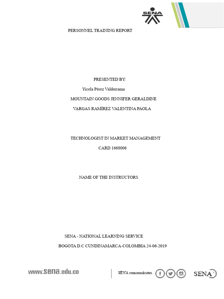 Personnel Training and Management Report | PDF | Incentive | Leadership