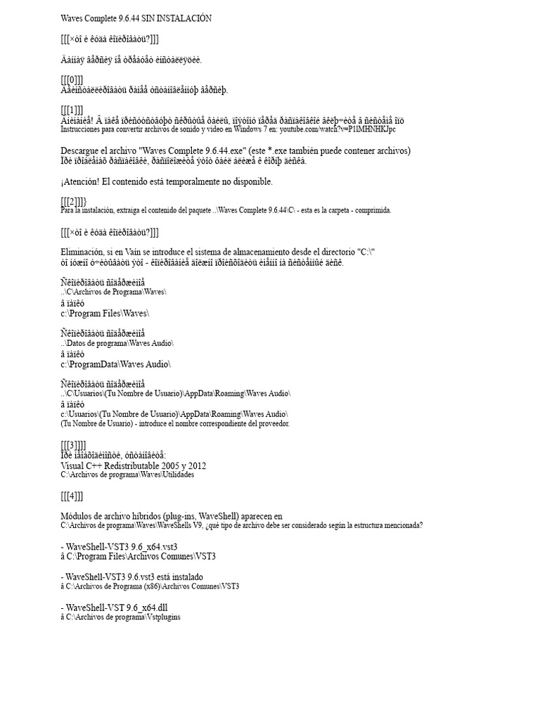 Descargar Waves Complete 9.6 Gratis | PDF | Archivo de computadora ...