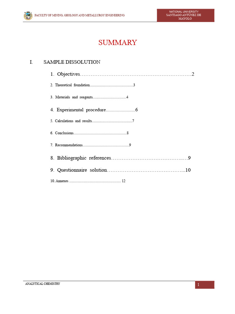 Sample Dissolution Techniques in Chemistry | PDF | Nitric Acid ...