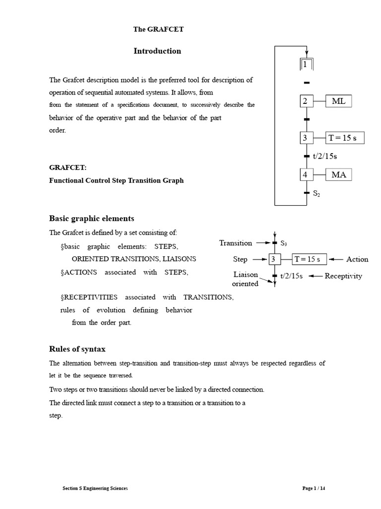 Grafcet_2 | PDF | Sequence