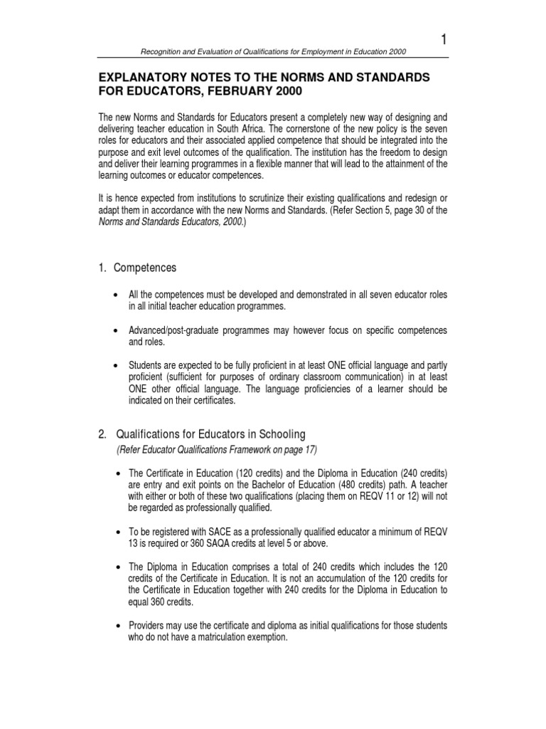 Dept of Education Qualification for Teachers | Academic Degree | Diploma