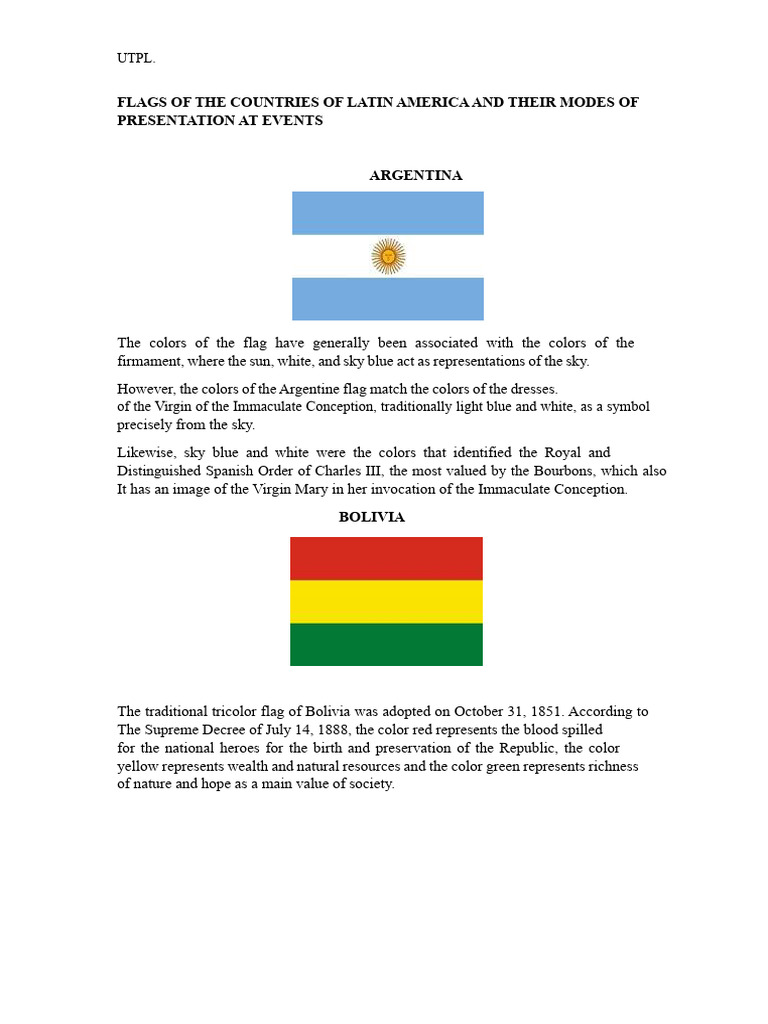 Flags of Latin America | PDF | Latin America | Red