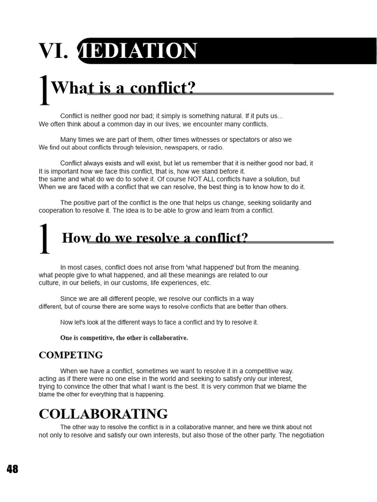 Reading Conflict Resolution | PDF | Mediation | Negotiation