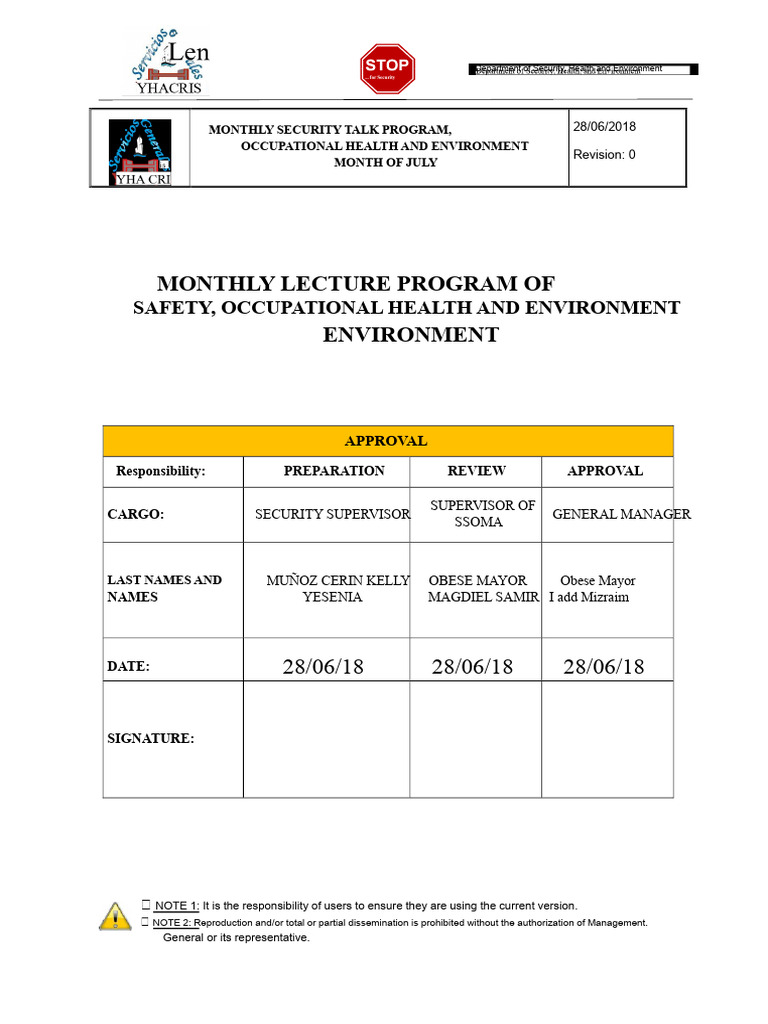 Monthly Talk Program of 5 Minutes - July 2018 | PDF | Glasses ...