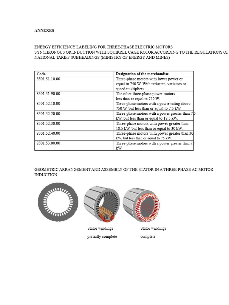 ANNEXES | PDF | Electric Motor | Electrodynamics