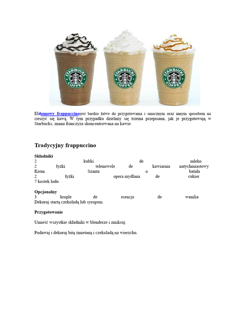 Domowy Frappuccino | PDF