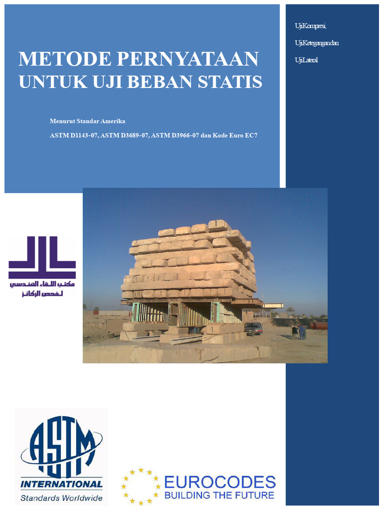 Metode Uji Beban Statis Tiang Pancang | PDF