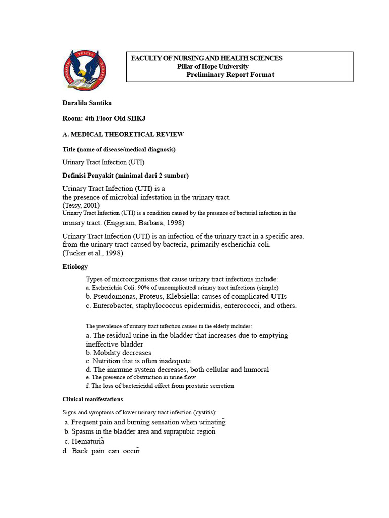 Urinary Tract Infection (UTI) | PDF | Urinary Tract Infection ...