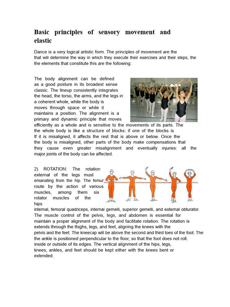 Basic Principles of Sensory and Elastic Movement | PDF | Foot | Pelvis