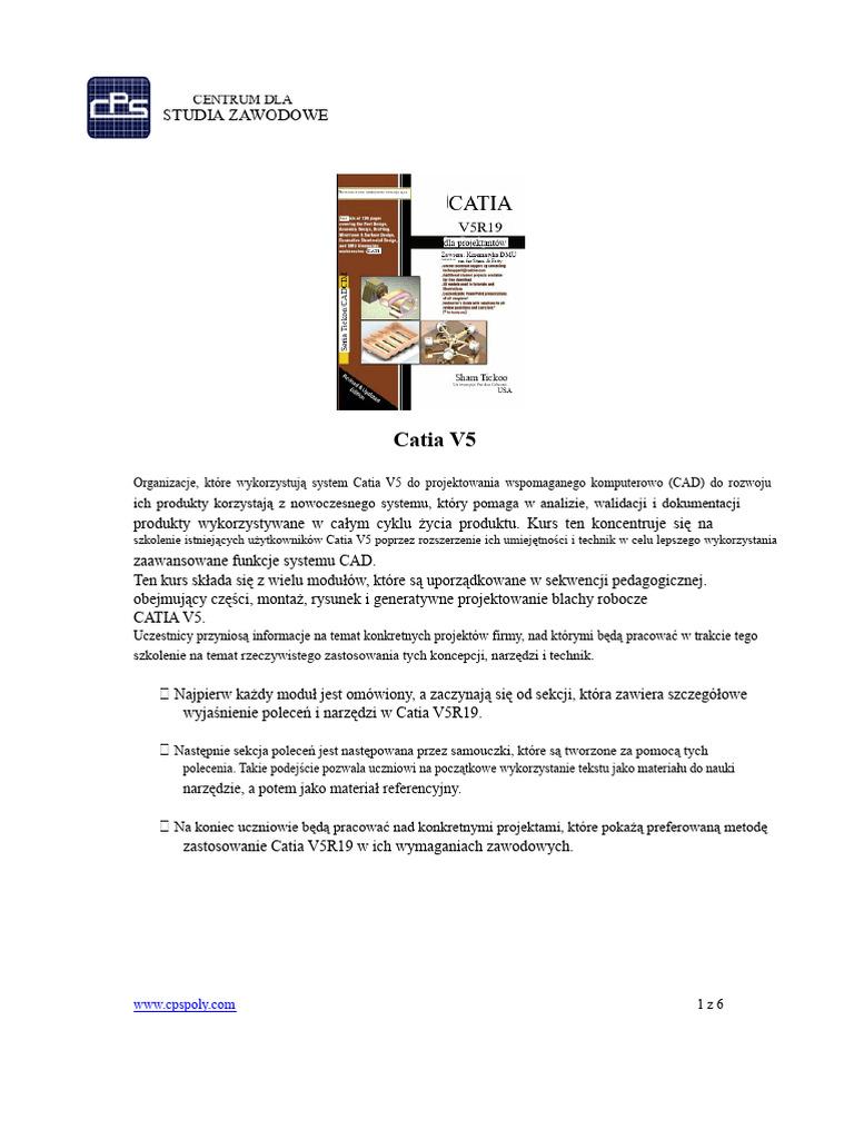 Program Nauczania Catia V5 | PDF