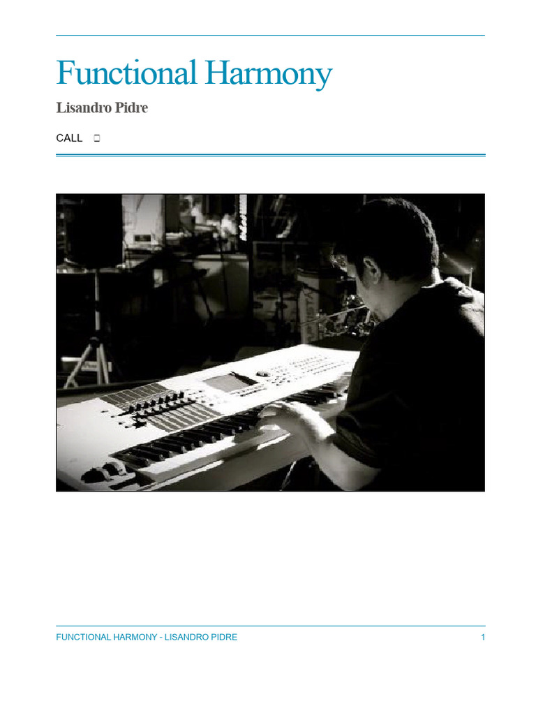 Treatise On Functional Harmony - CLAMA Final | PDF | Harmony | Chord ...