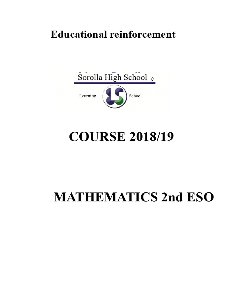 Educational Reinforcement Mathematics 2nd Year of Secondary Education ...