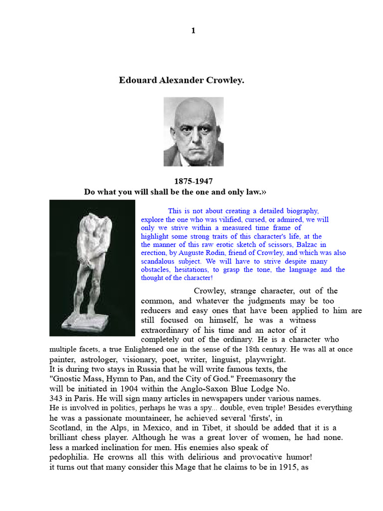 Crowley's Early Schooling at Age 8 | PDF | Aleister Crowley | Western ...