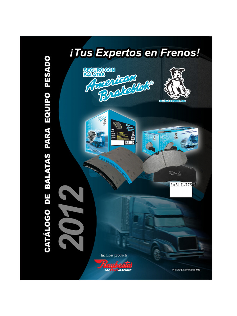 Types of American Brake Pads | PDF | Brake | Truck