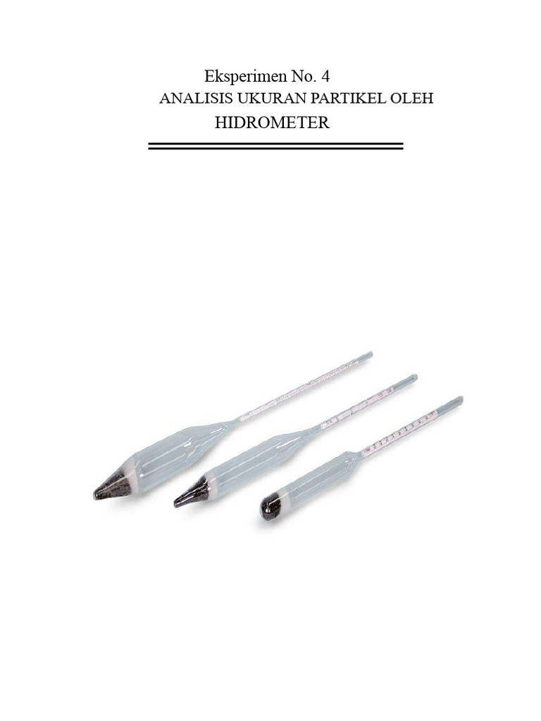 Uji Hidrometer | PDF
