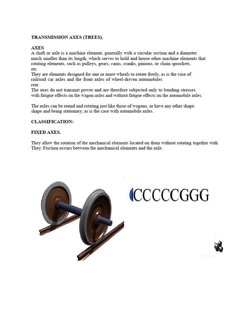 Transmission Axes (Trees) | PDF | Axle | Gear