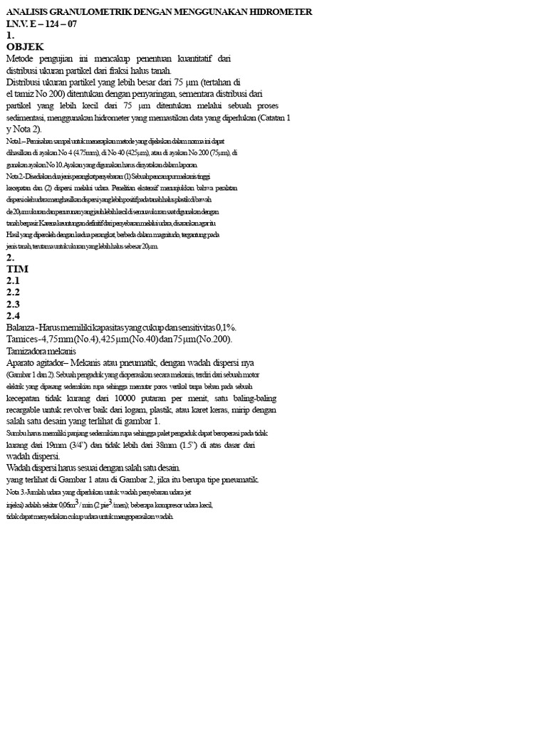 Norma INV E-124-07 PDF | PDF