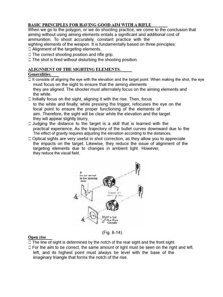 Basic Principles For Having Good Aim With A Rifle | PDF | Breathing ...