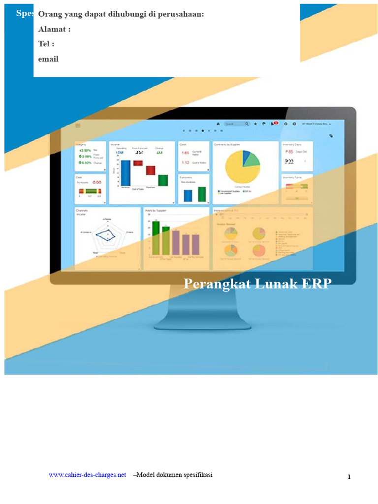 Model Dan Contoh Spesifikasi Kebutuhan Erp | PDF