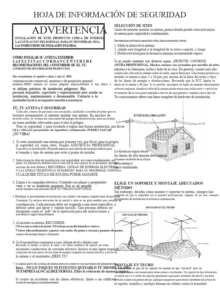SIRIO - NUEVO Mighty Vector 4000 - Manual | PDF | Transmisión de energía eléctrica | Chimenea