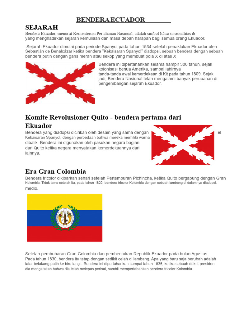 Bendera Ekuador | PDF