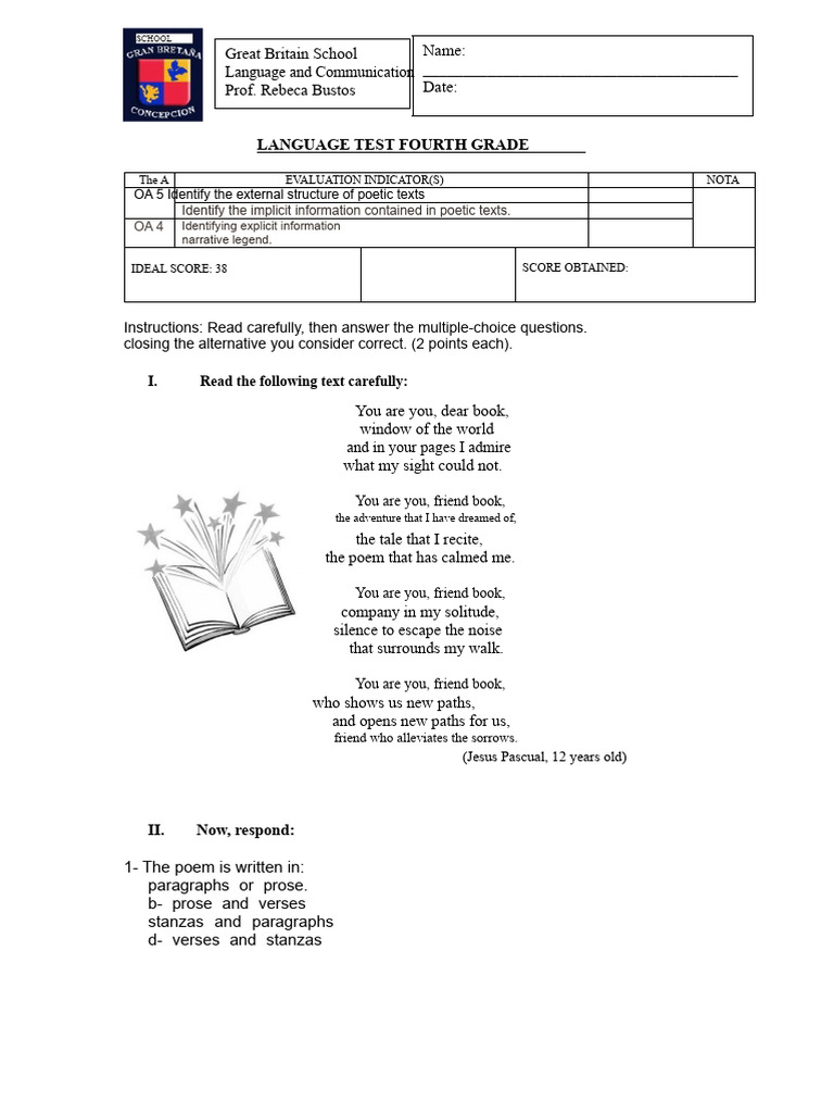 Evaluation Poem, Legend | PDF | Poetry | Legends