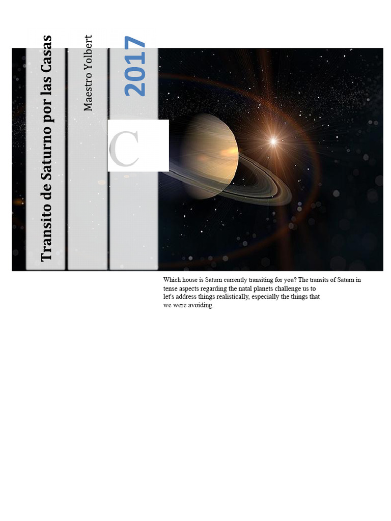 Saturn Transits: Impact on Life Houses | PDF | Planets In Astrology ...
