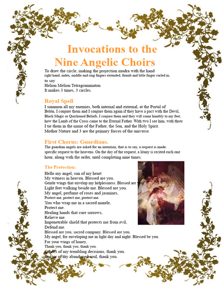 Angel Invocation Class Guide | PDF | Angel | Religious Belief And Doctrine
