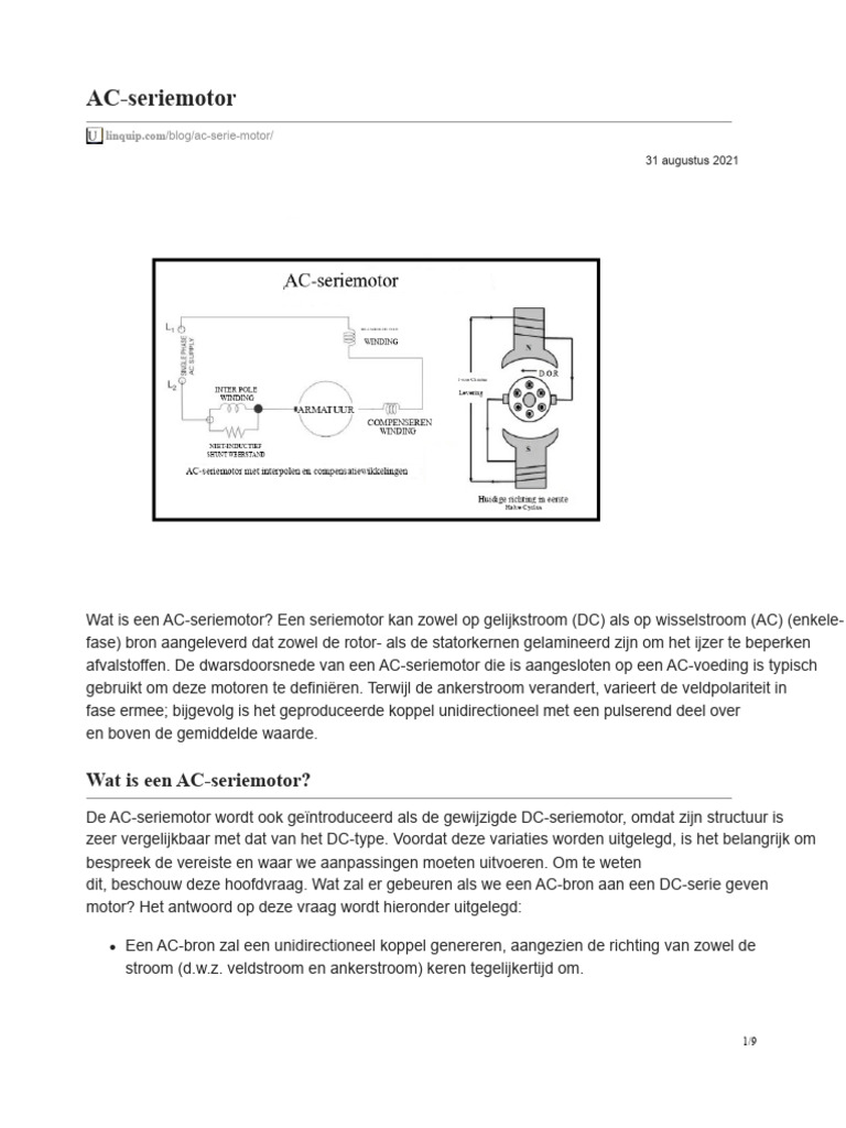 AC Seriemotor | PDF