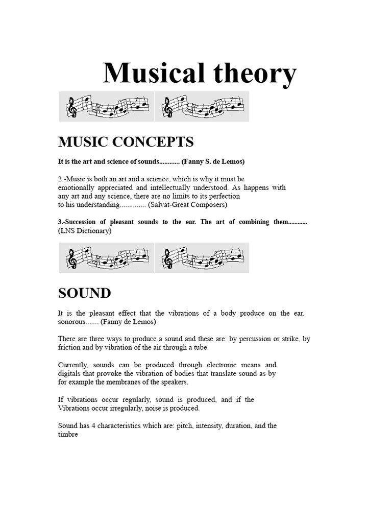 Understanding Music Concepts and Elements | PDF | Sound | Human Voice
