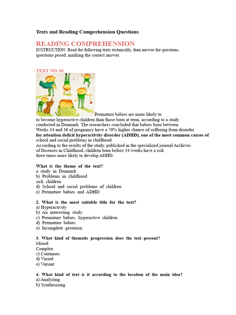 Texts and Reading Comprehension Questions | PDF | Radioactive Decay ...