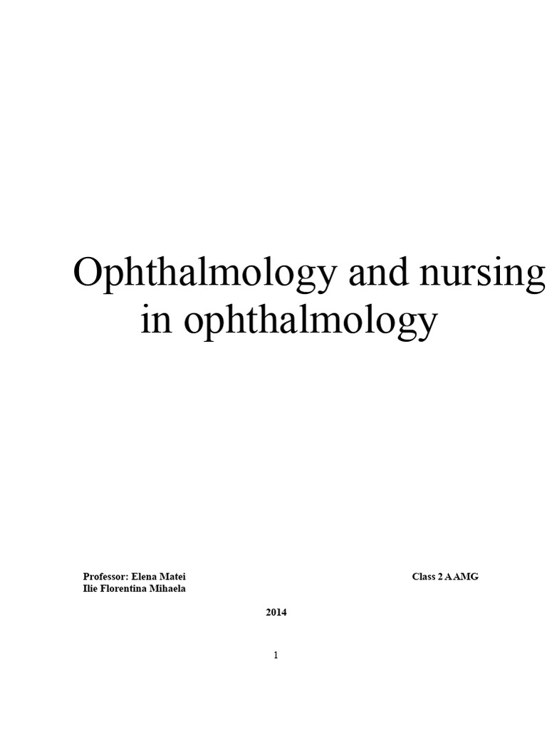 Anatomy of the Visual Analyzer in Ophthalmology | PDF | Glaucoma ...