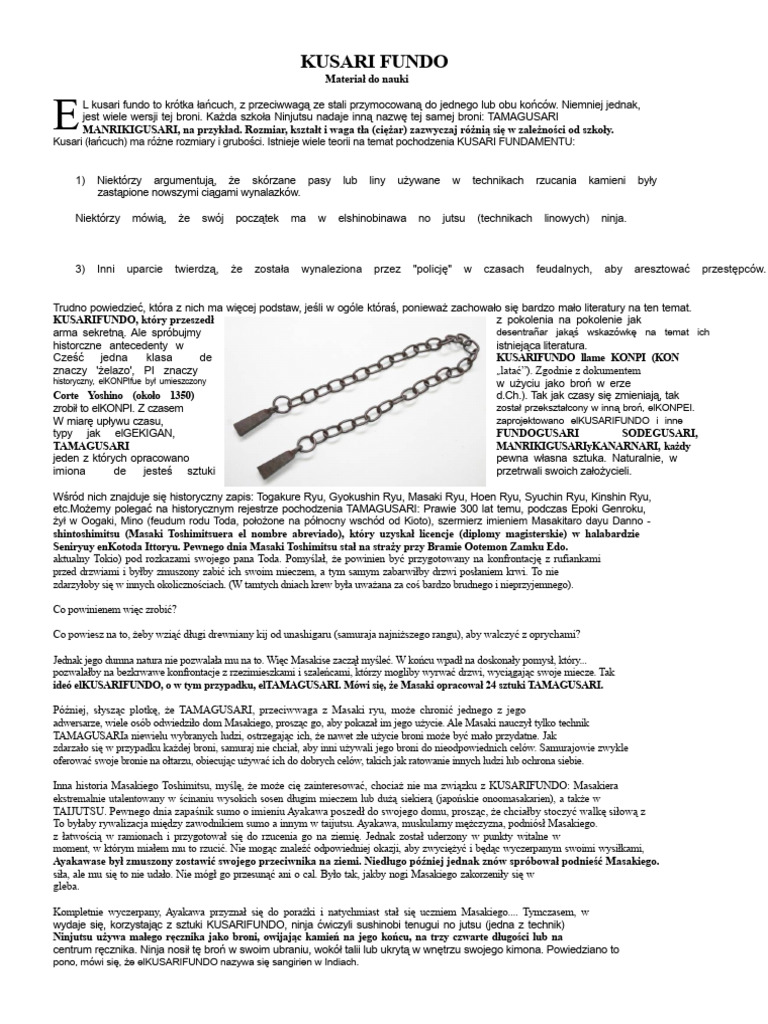 Kusari Fundo | PDF