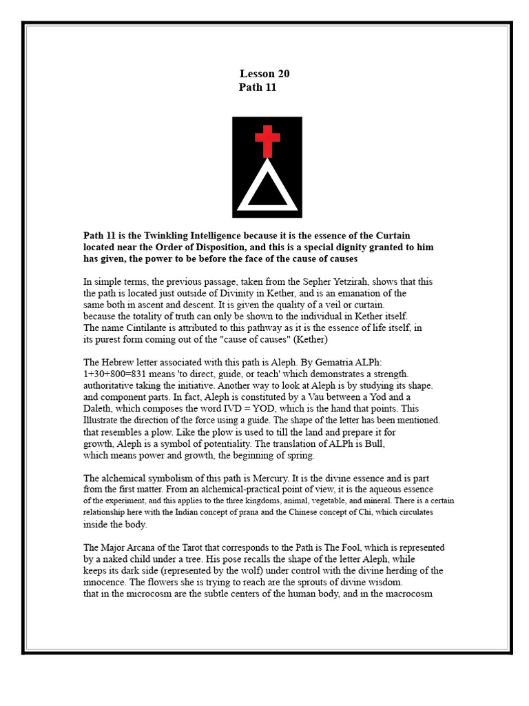 Path 11: Twinkling Intelligence Explained | PDF | Egyptian Mythology ...