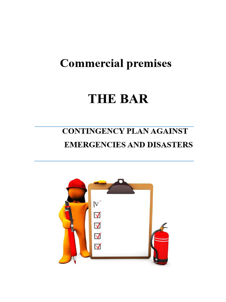 Emergency Contingency Plan for The Bar | PDF | Emergency | Emergency ...