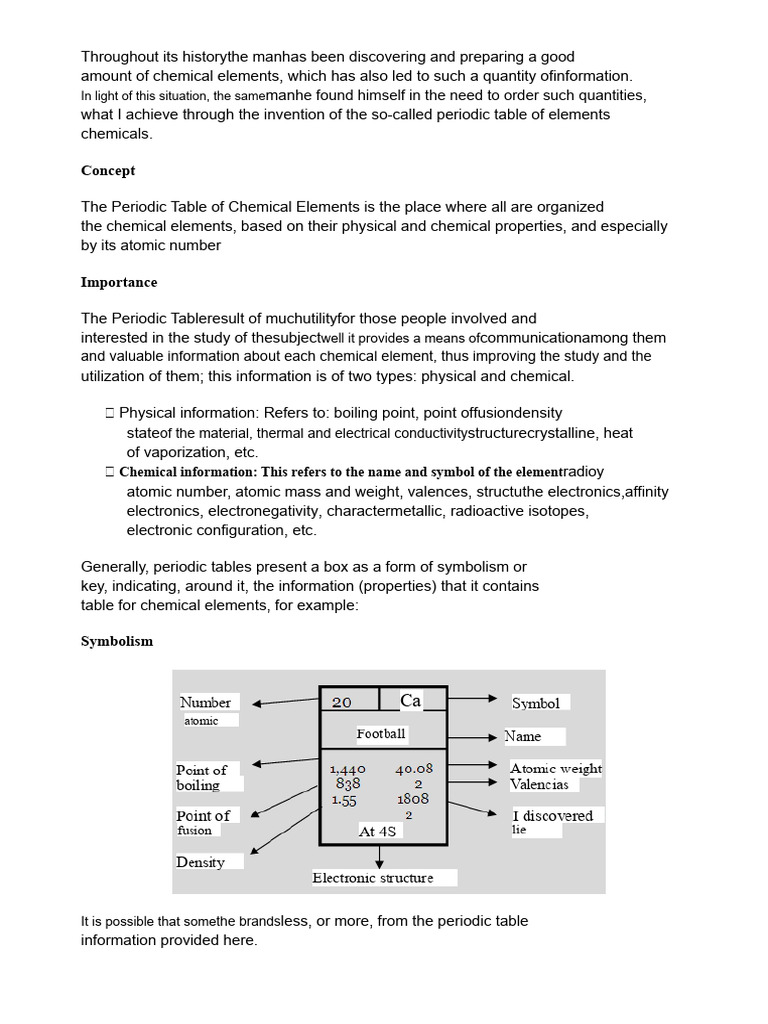Periodic Table Concept | PDF | Periodic Table | Atoms