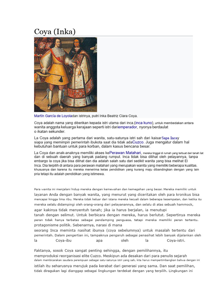 Coya-Istri Dari Inca | PDF