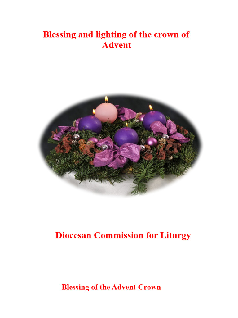 Blessing of The Advent Crown | PDF | Advent | Wreath