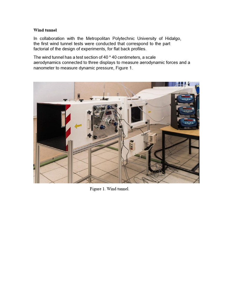 Wind Tunnel Aerodynamics Testing Guide | PDF | Weighing Scale | Drag ...