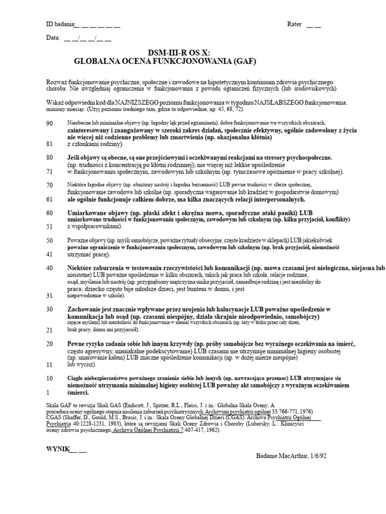 Skala Gaf | PDF
