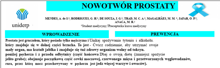 Baner Raka Prostaty | PDF
