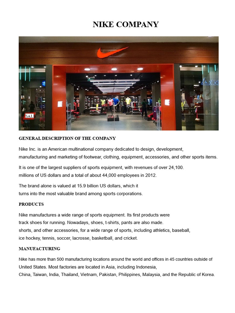 Nike Company Overview and Import Process | PDF | Port | Recycling