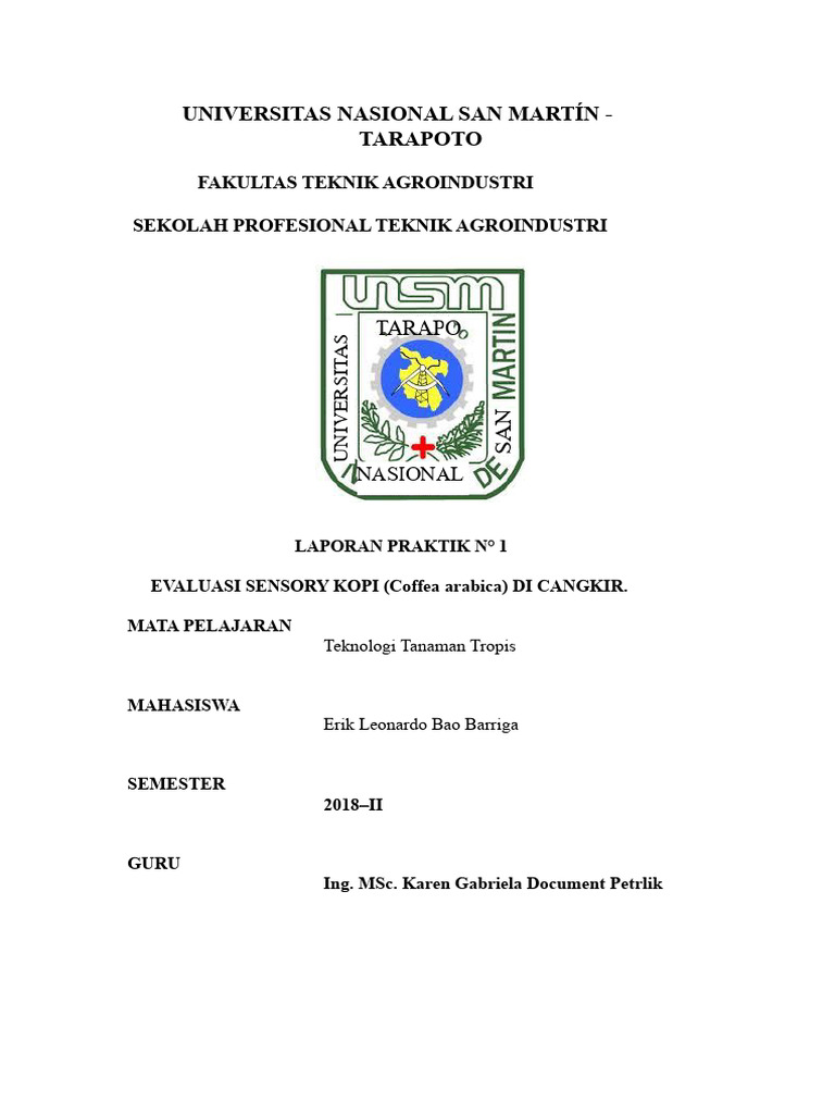 Evaluasi Sensorik Kopi Arabika di Cangkir | PDF