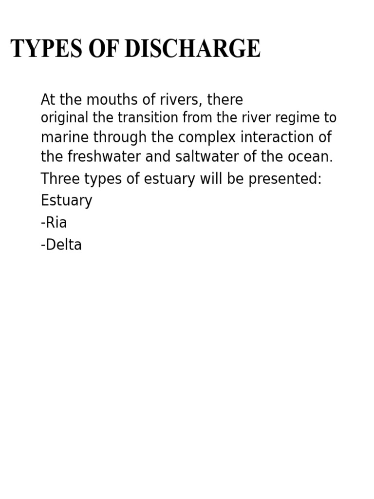 Types of Estuary | PDF