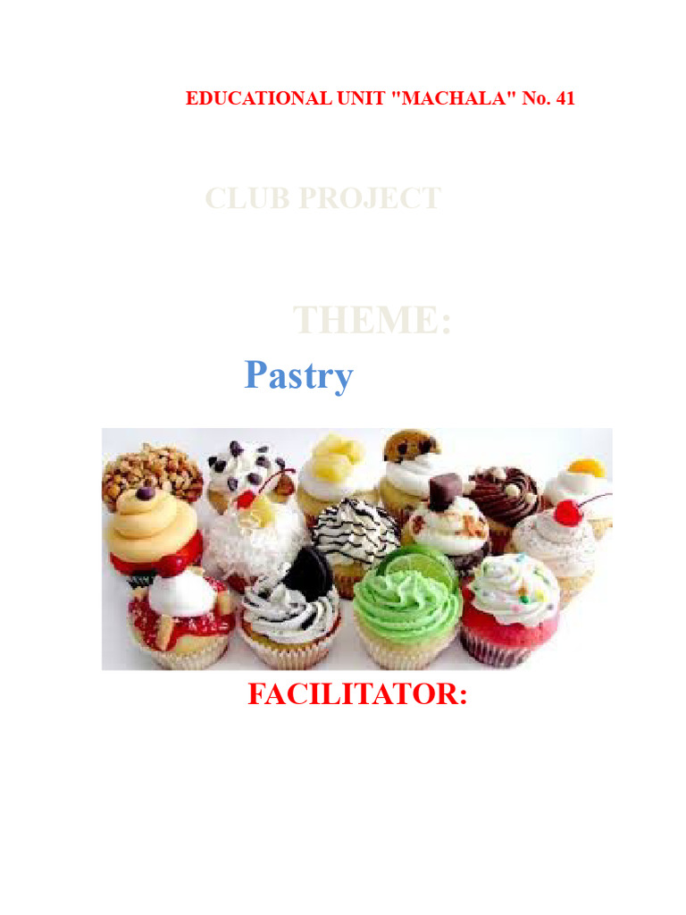 Pastry Plan For Project | PDF | Foods