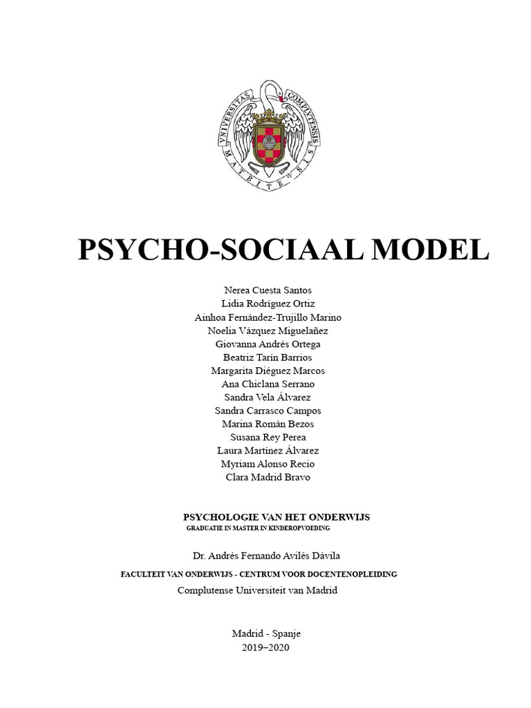 Psychosociaal Model | PDF
