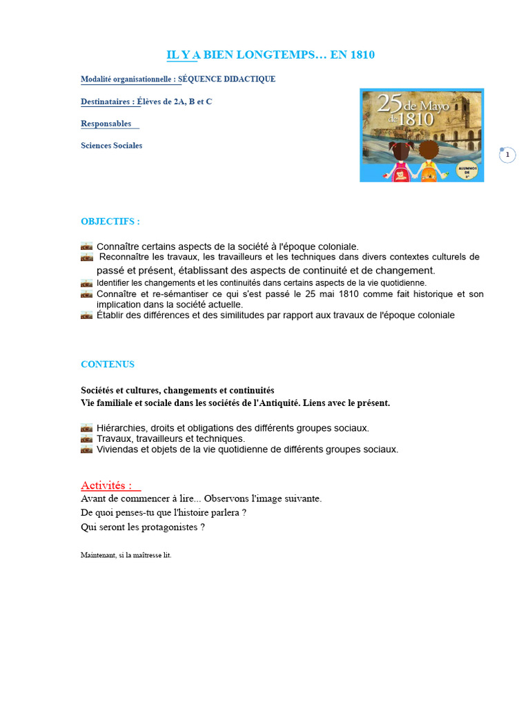 Activités Du 25 Mai | PDF | Enseignement des Arts libéraux