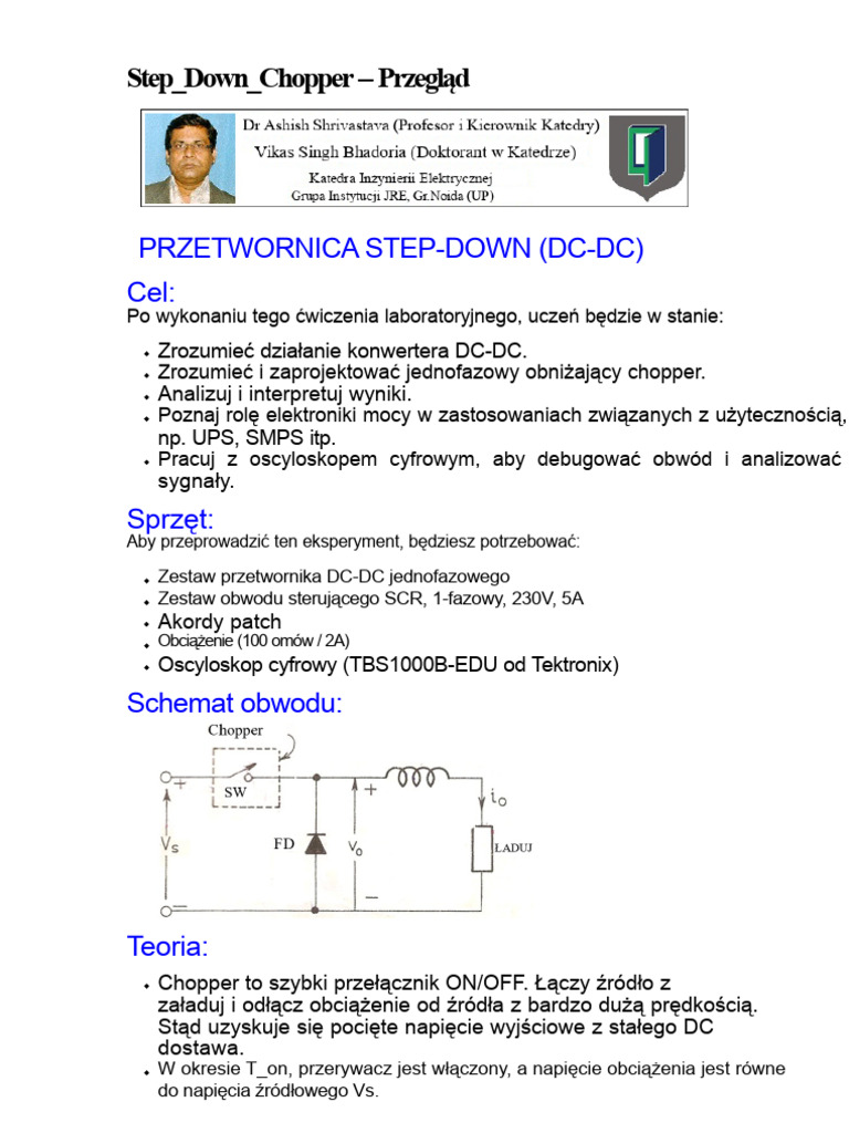 Step Down Chopper PDF | PDF